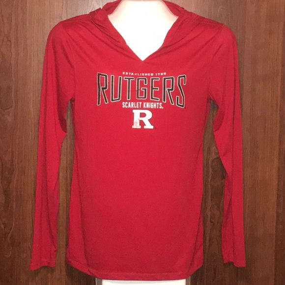 Campus Heritage | Tops | Rutgers Hoded Shirt Sz Xl Nwot | Poshmark